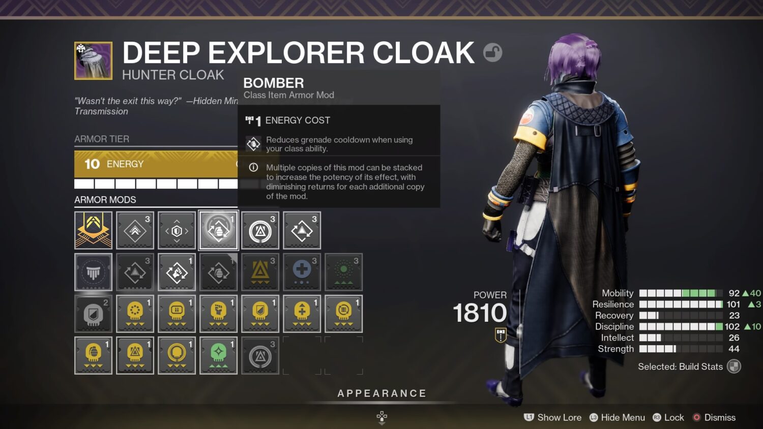 Destiny 2 Void Hunter Build (The Mothkeeper) - Play Ludos