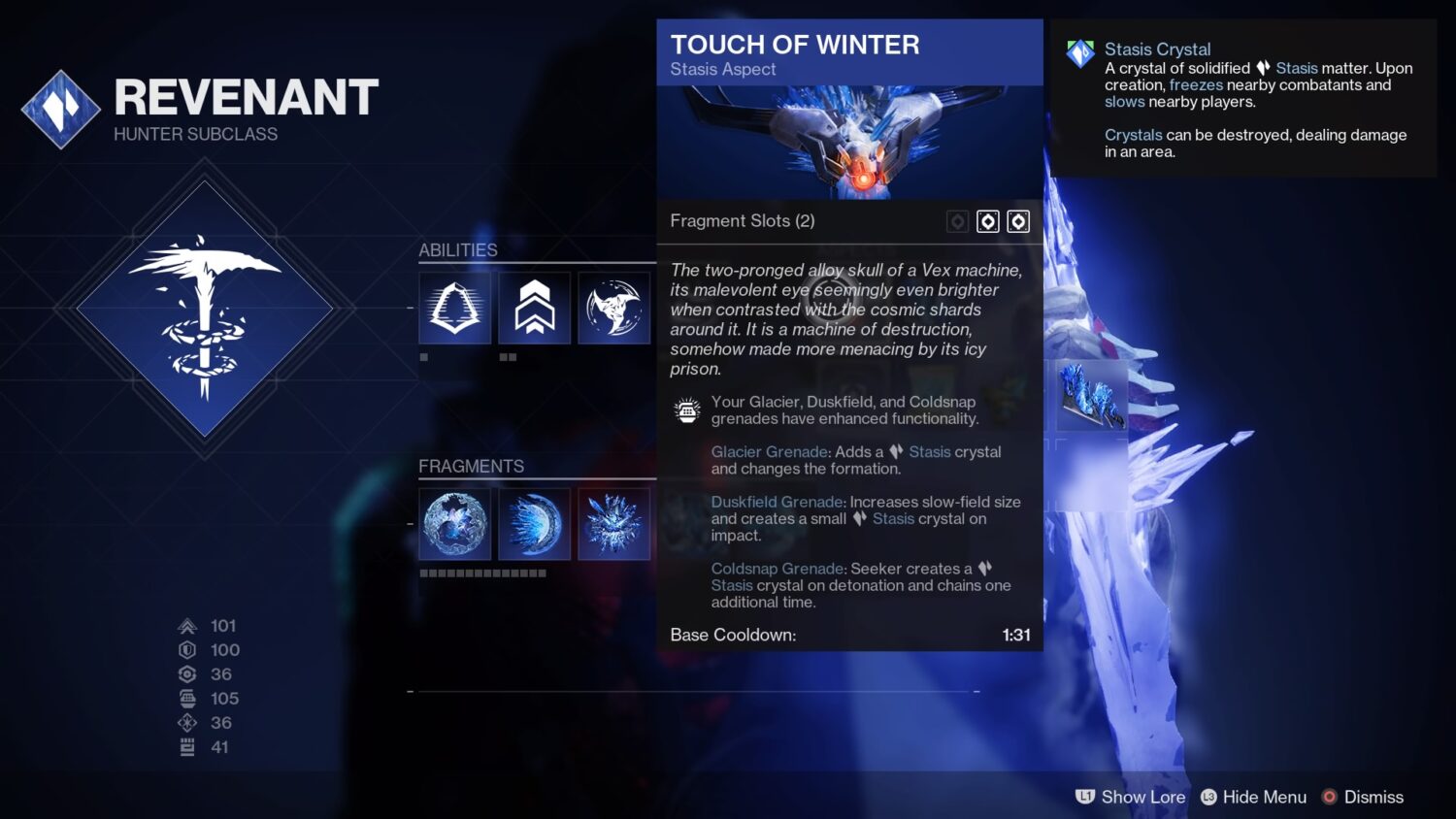 Destiny 2 Hunter Stasis Build (The Duskfield Master) - Play Ludos