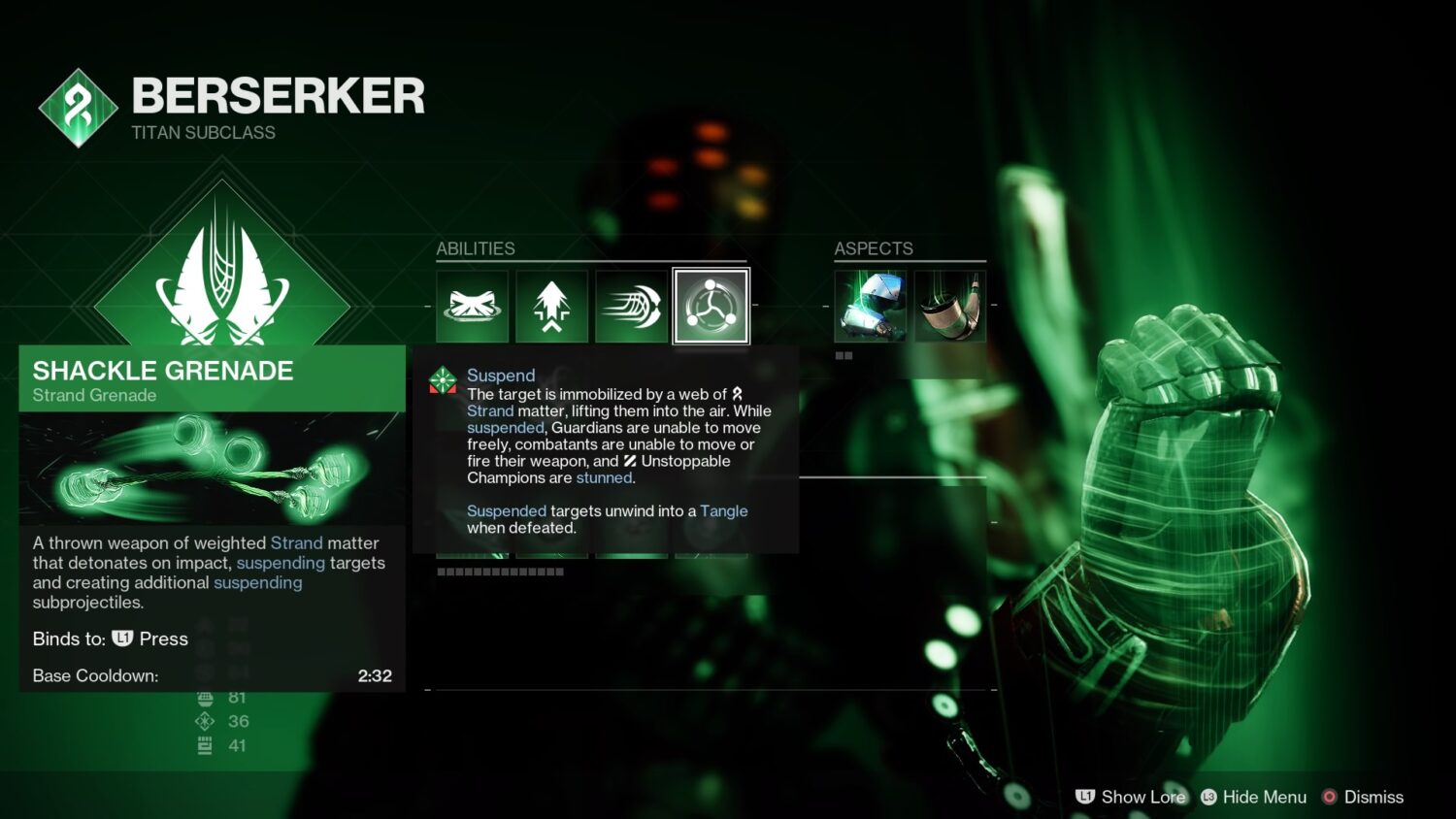 Destiny 2 Strand Titan Build (The Walking Well of Radiance) - Play Ludos